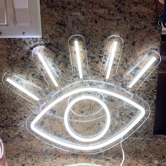 Accents | Luckey Neon Eye Wall Deco | Poshmark